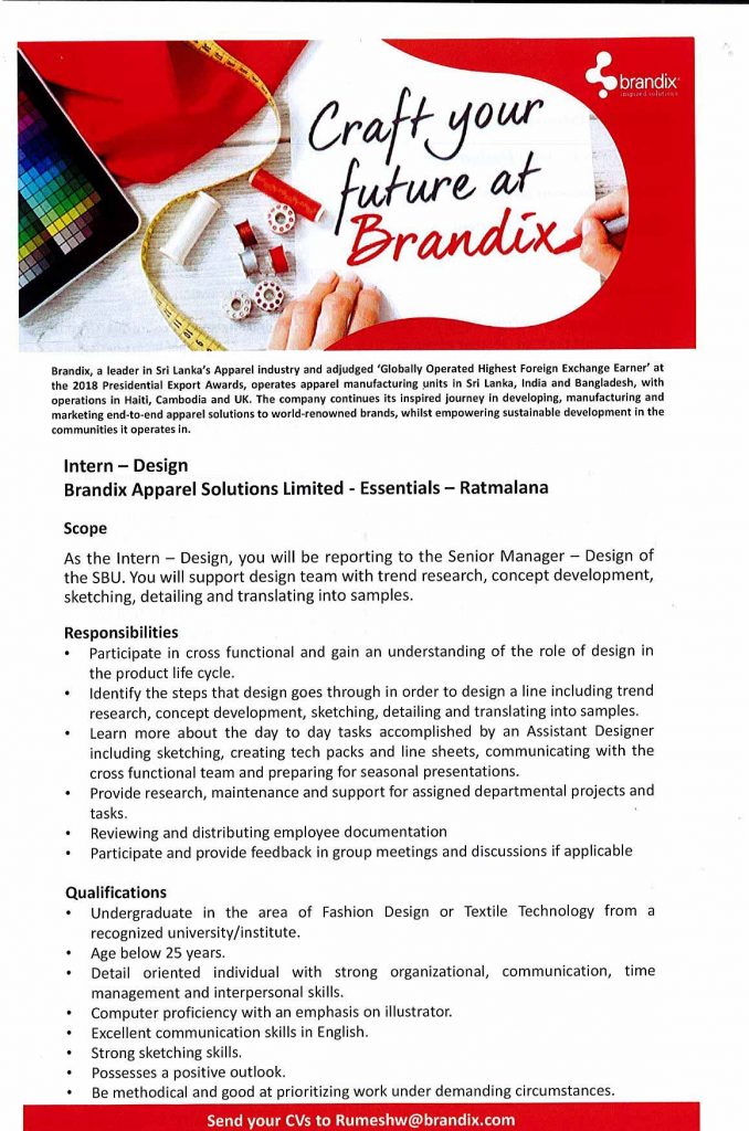 brandix - IAF - International Academy of Fashion